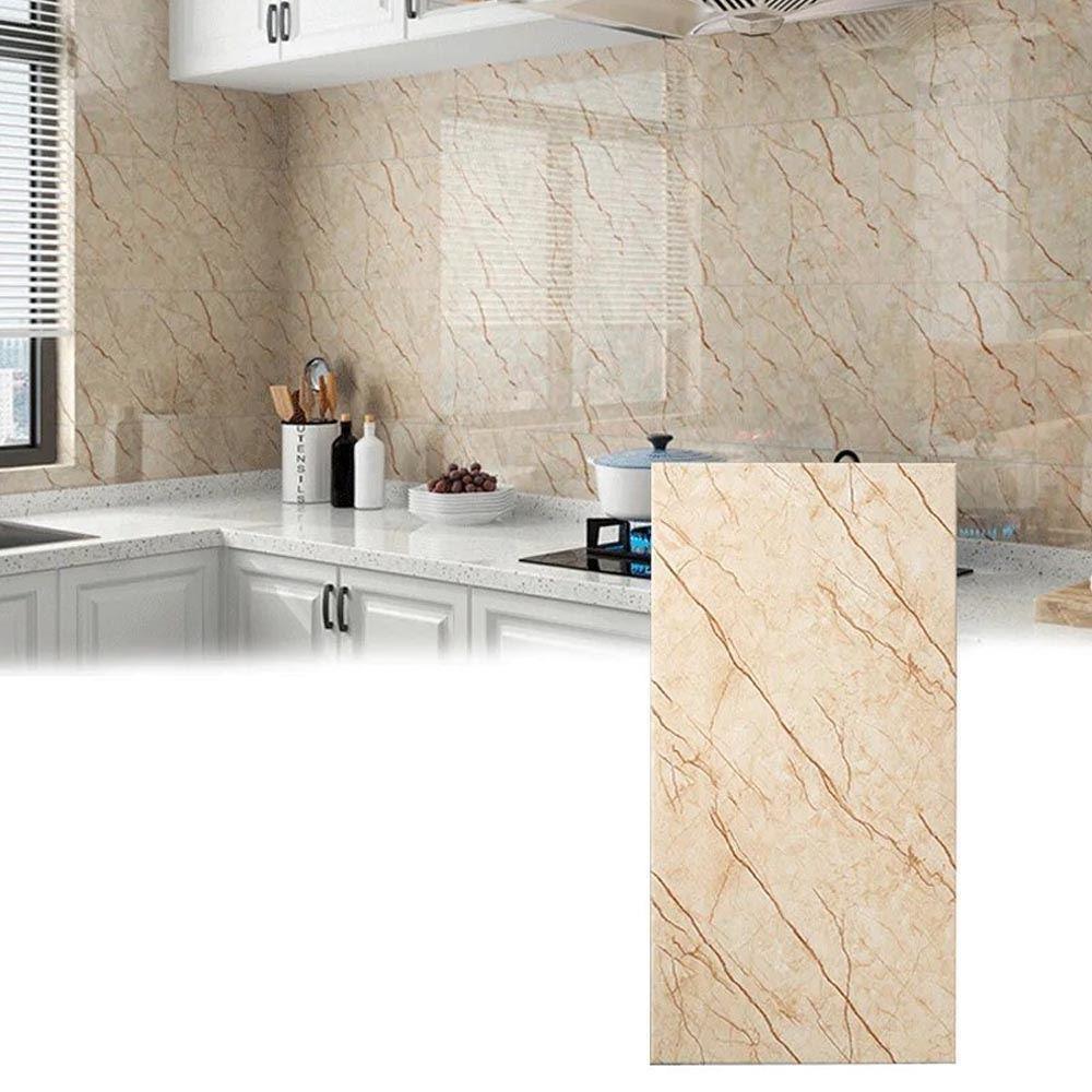 Öntapadó csempe 60x30 cm - okker márvány | AjandekKozpont.hu